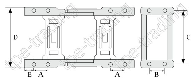 รางกระดูกงูพลาสติก Heavy Duty (Cable Drag Chain - H Seires)